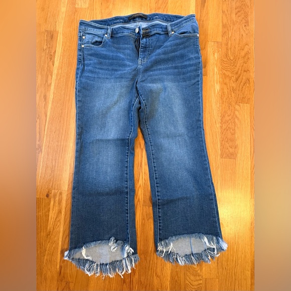 Liverpool | Jeans | Liverpool Los Angeles Dark Blue Crop Flare Jeans ...